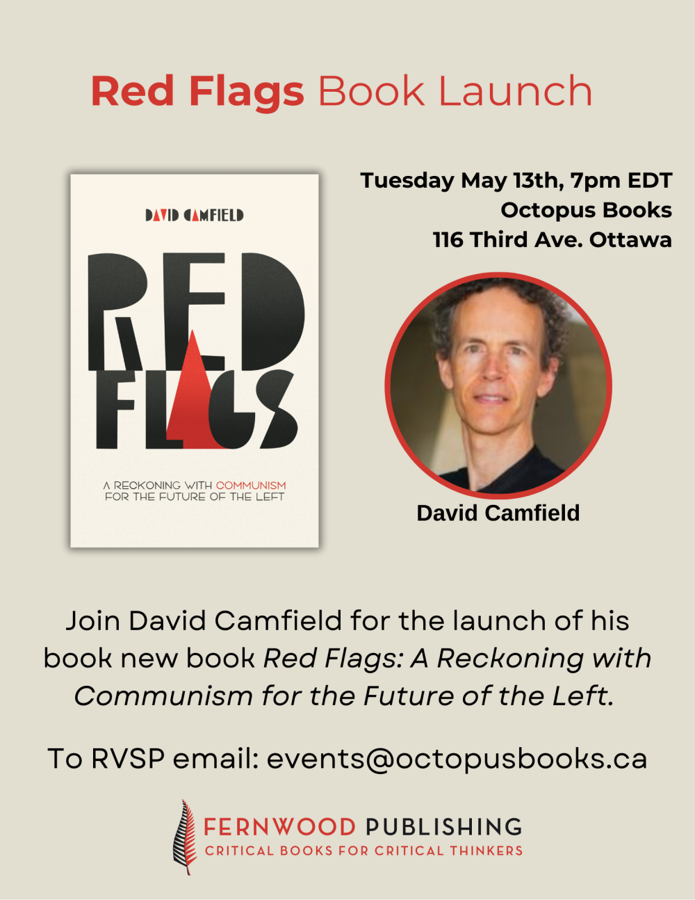 Red Flags Book Launch—Ottawa launch – Fernwood Publishing